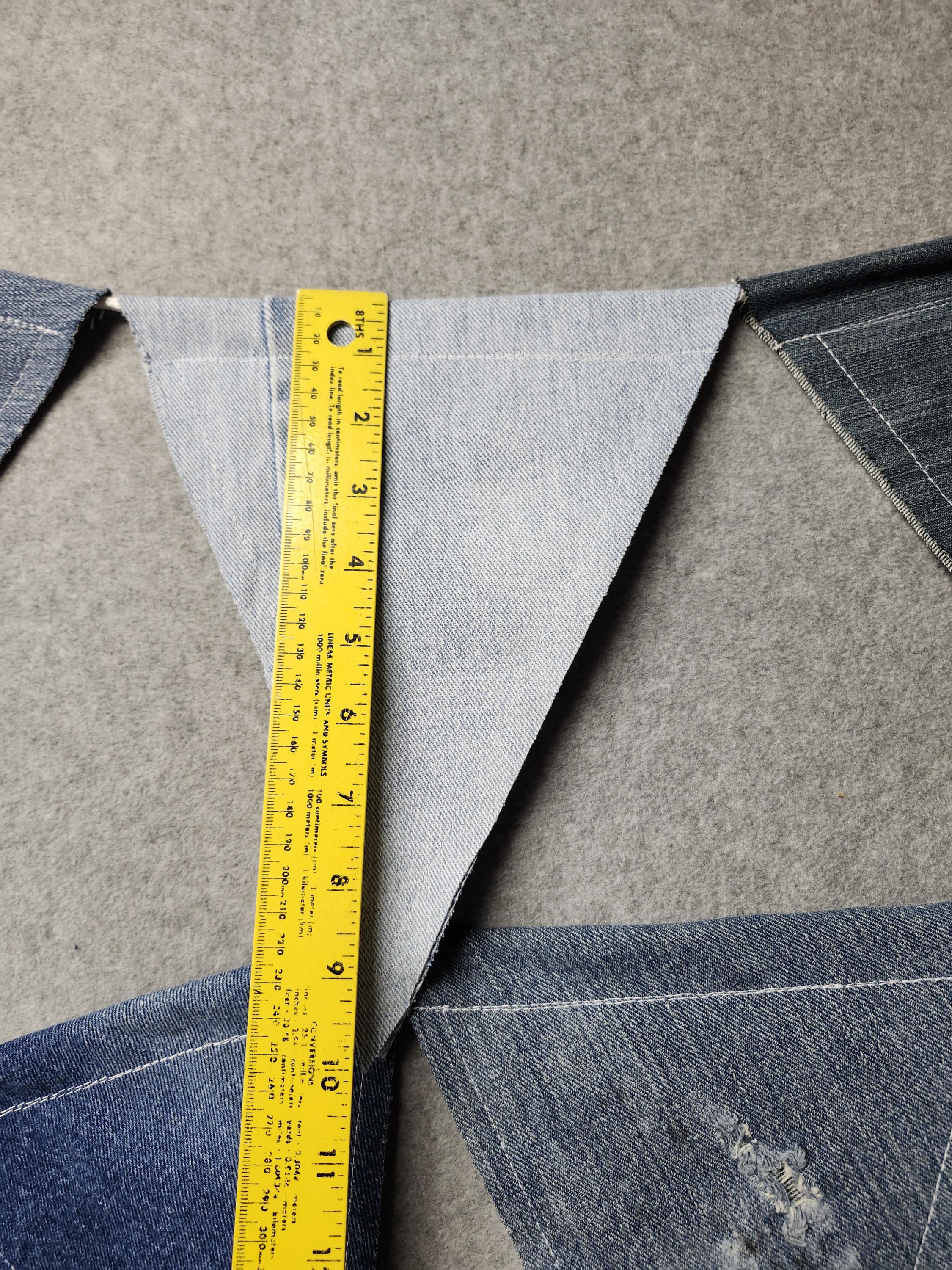 Bunting Flags 9 Flags- 6' Blue Jean Denim Wedding Bridal Decor Birthday ...
