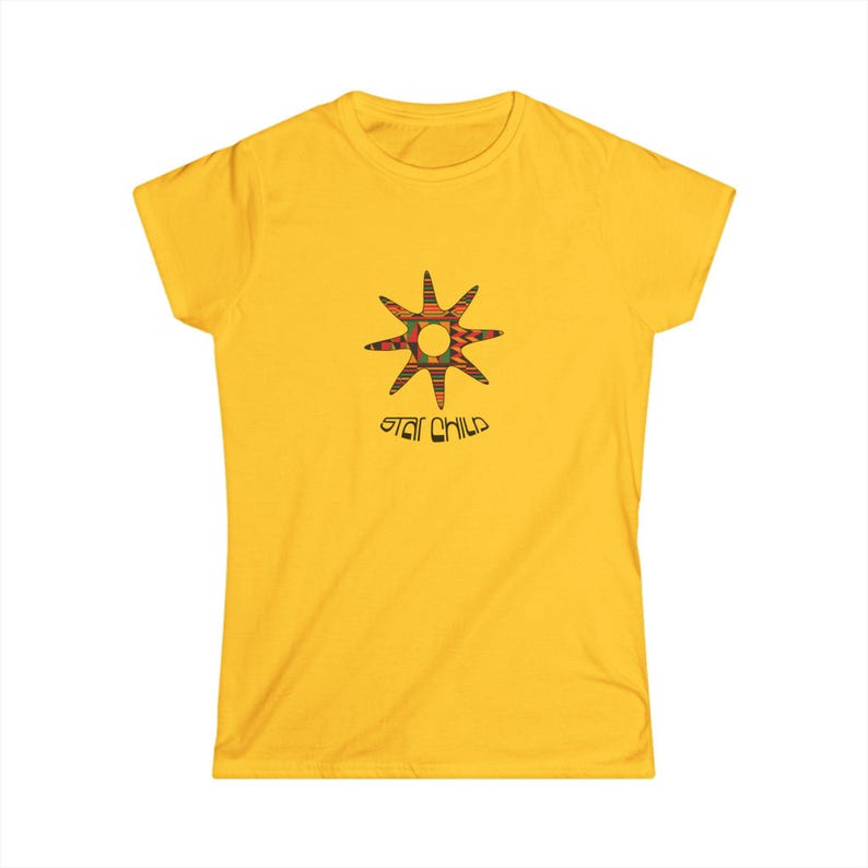 Nsoromma Adinkra Symbol Women's Softstyle Tee, Star Child Tshirt ...