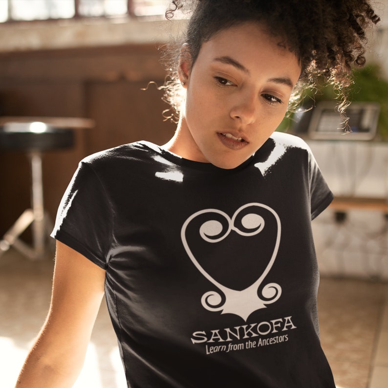 Graphic Tee, Sankofa Symbol, Adinkra Print Shirt, Colorful T-shirt ...