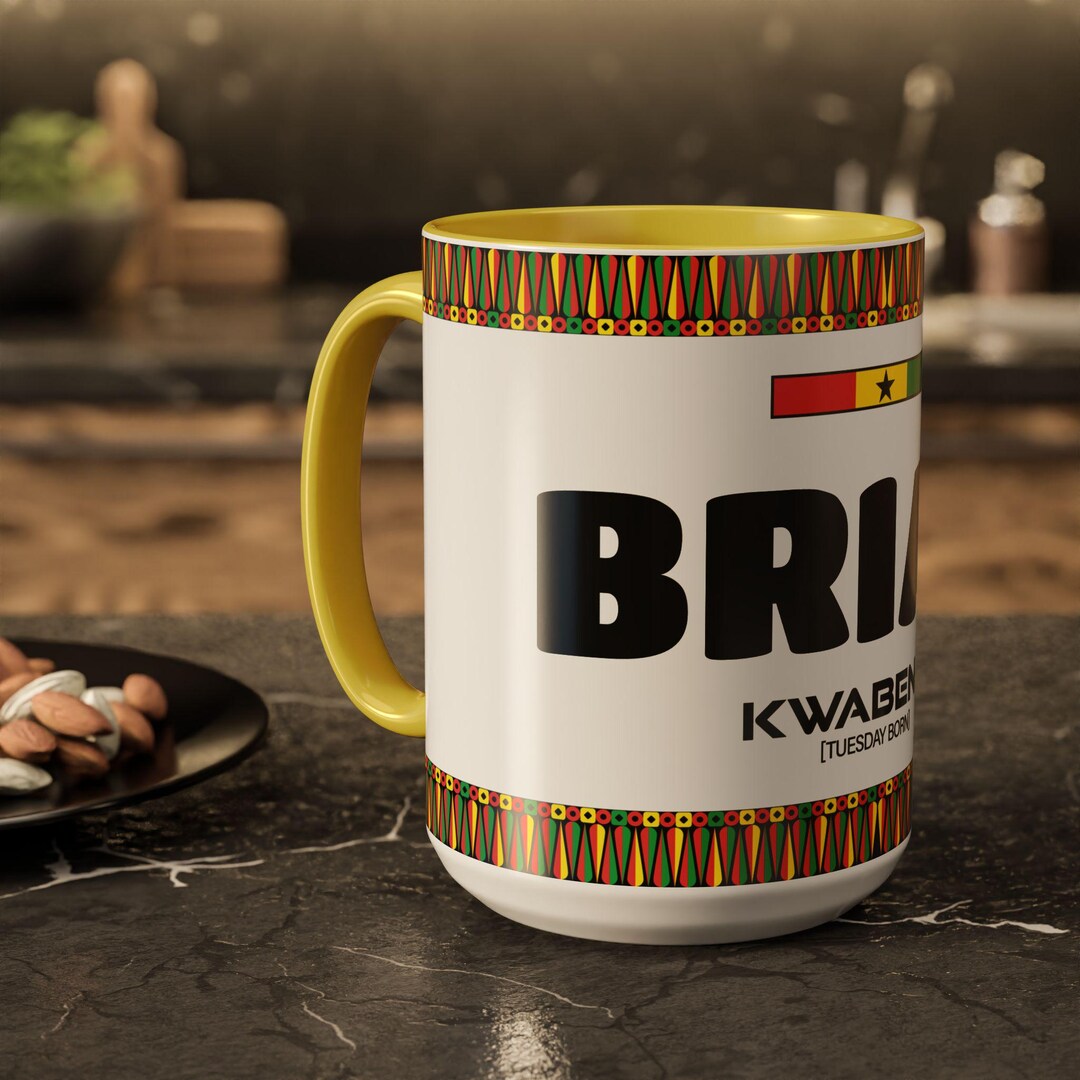 Personalized Ghanaian Mug, Tuesday Born Male, Kwabena Mug, Custom ...
