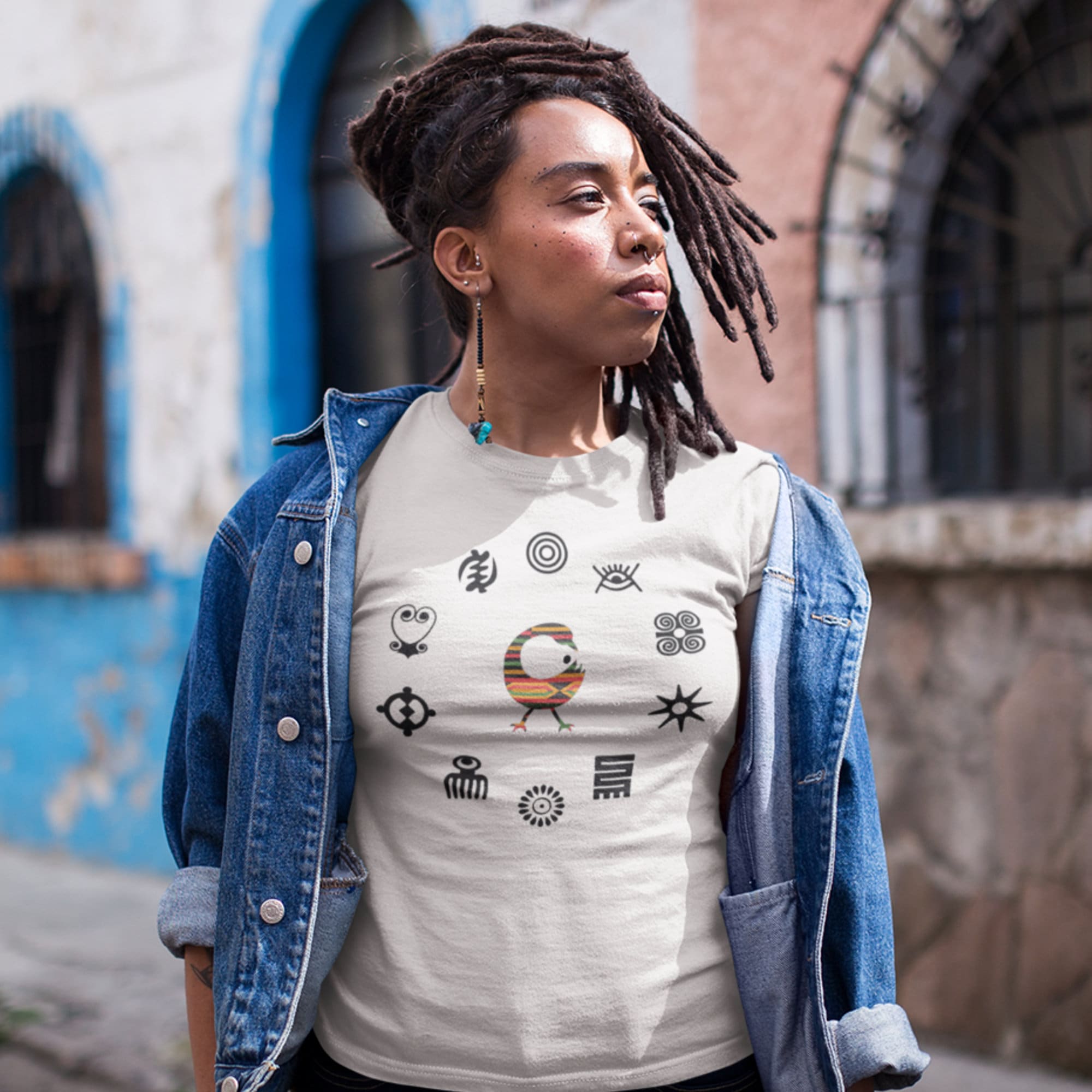 Sankofa Symbol Unisex Graphic Tshirt, Adinkra Print Cotton Tee, African ...