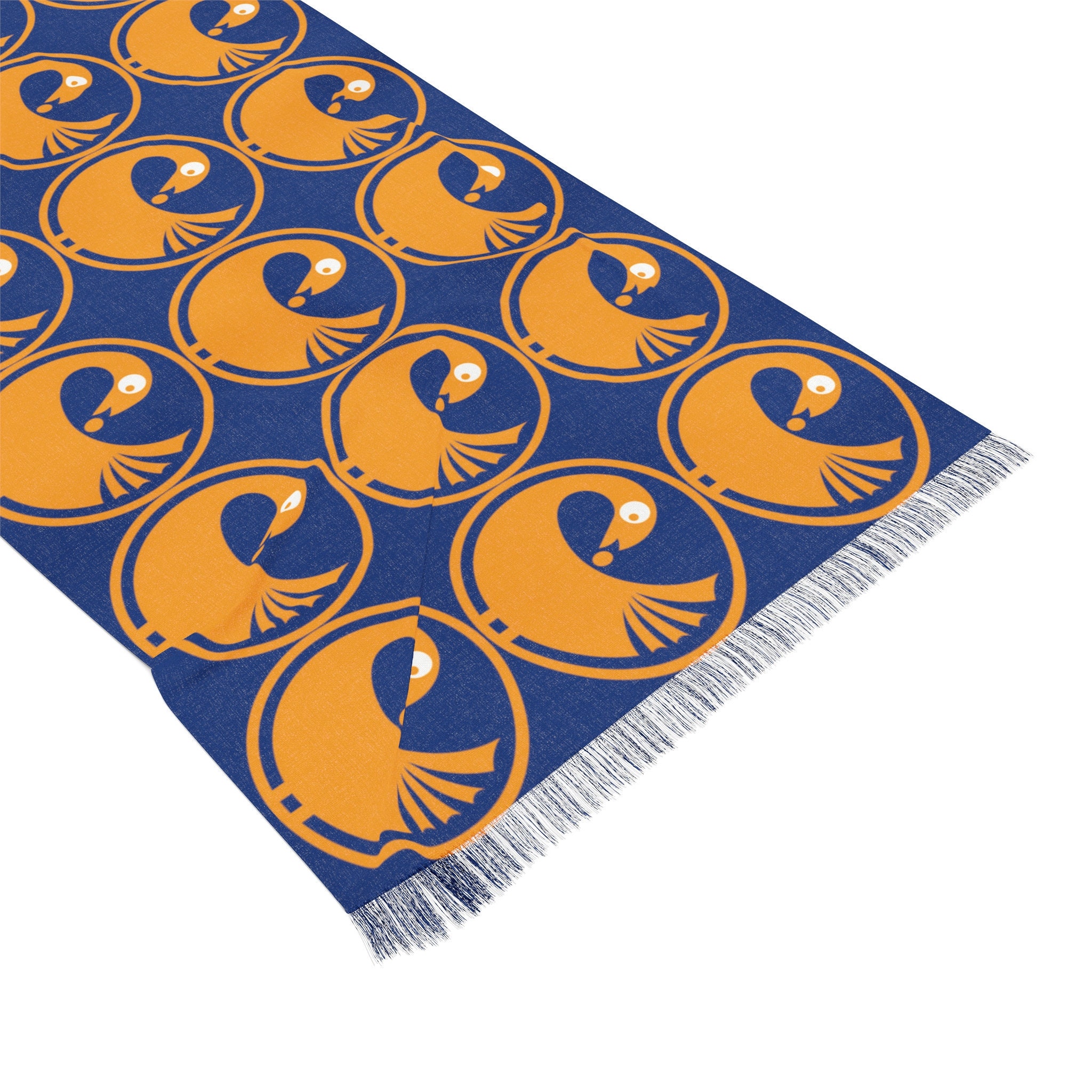 Adinkra Symbol Light Scarf, Beautiful Sankofa Bird Pattern Scarf With ...