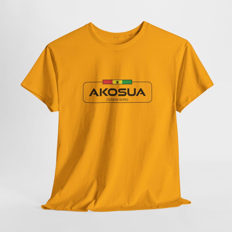 Akan Day Name Tshirt, [sunday Born Female - Akosua], Cotton Tee ...