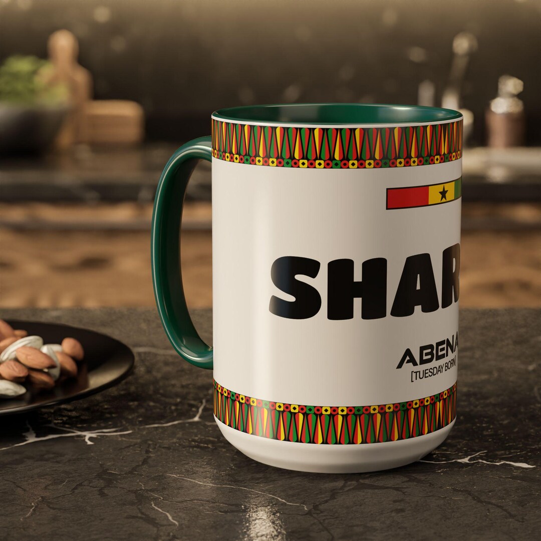 Personalized Ghanaian Mug,tuesday Born Female, Abena Mug, Custom ...