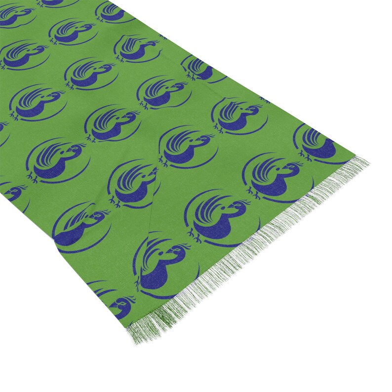 Adinkra Symbol Light Scarf, Beautiful Sankofa Bird Pattern Scarf With ...