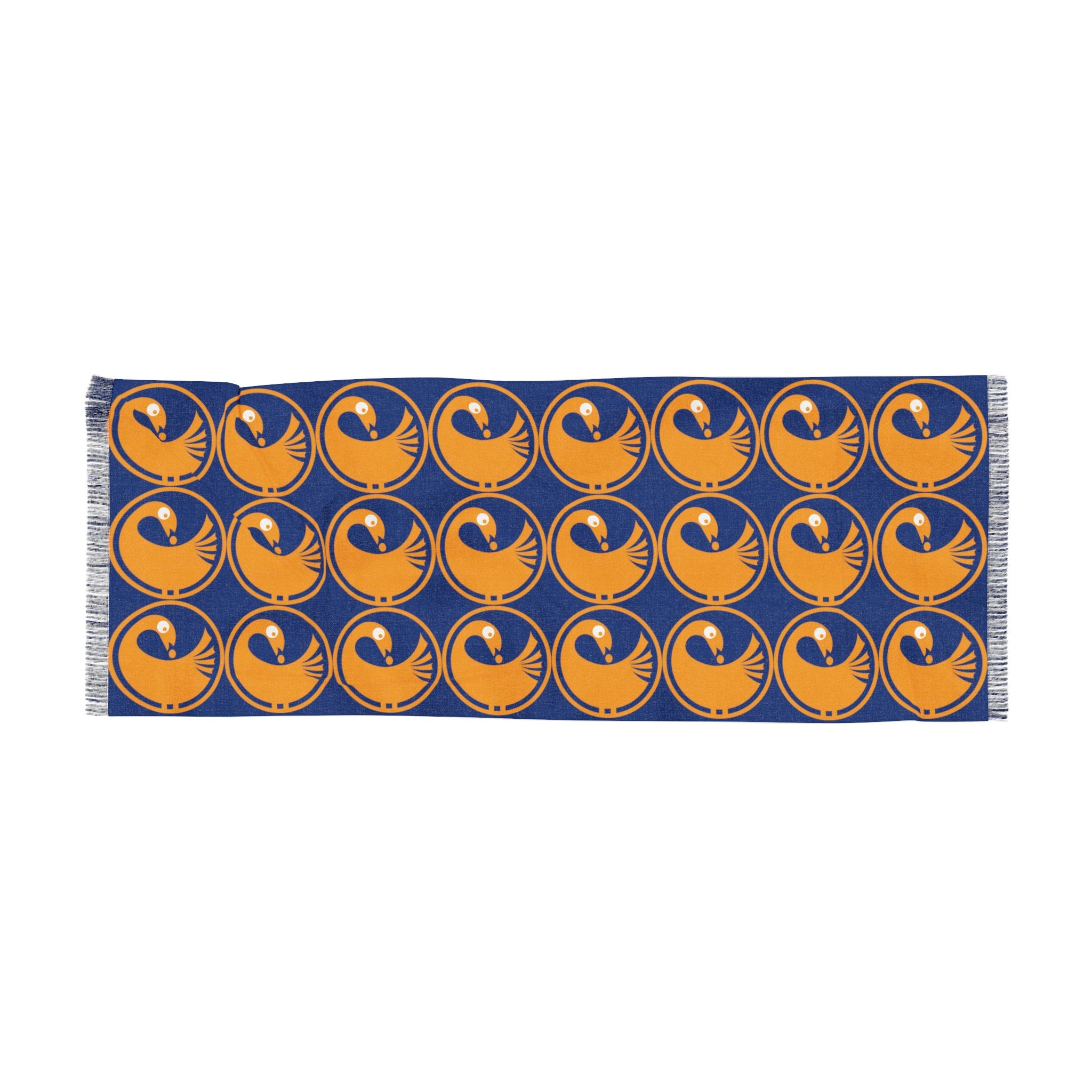 Adinkra Symbol Light Scarf, Beautiful Sankofa Bird Pattern Scarf With ...