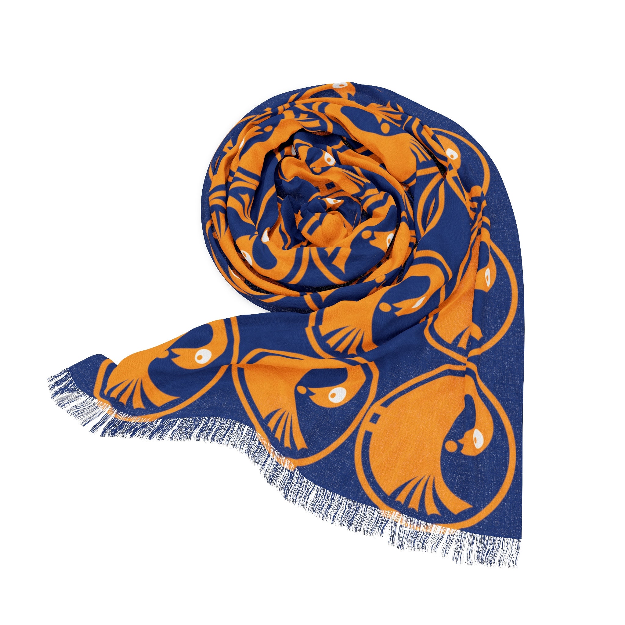 Adinkra Symbol Light Scarf, Beautiful Sankofa Bird Pattern Scarf With ...