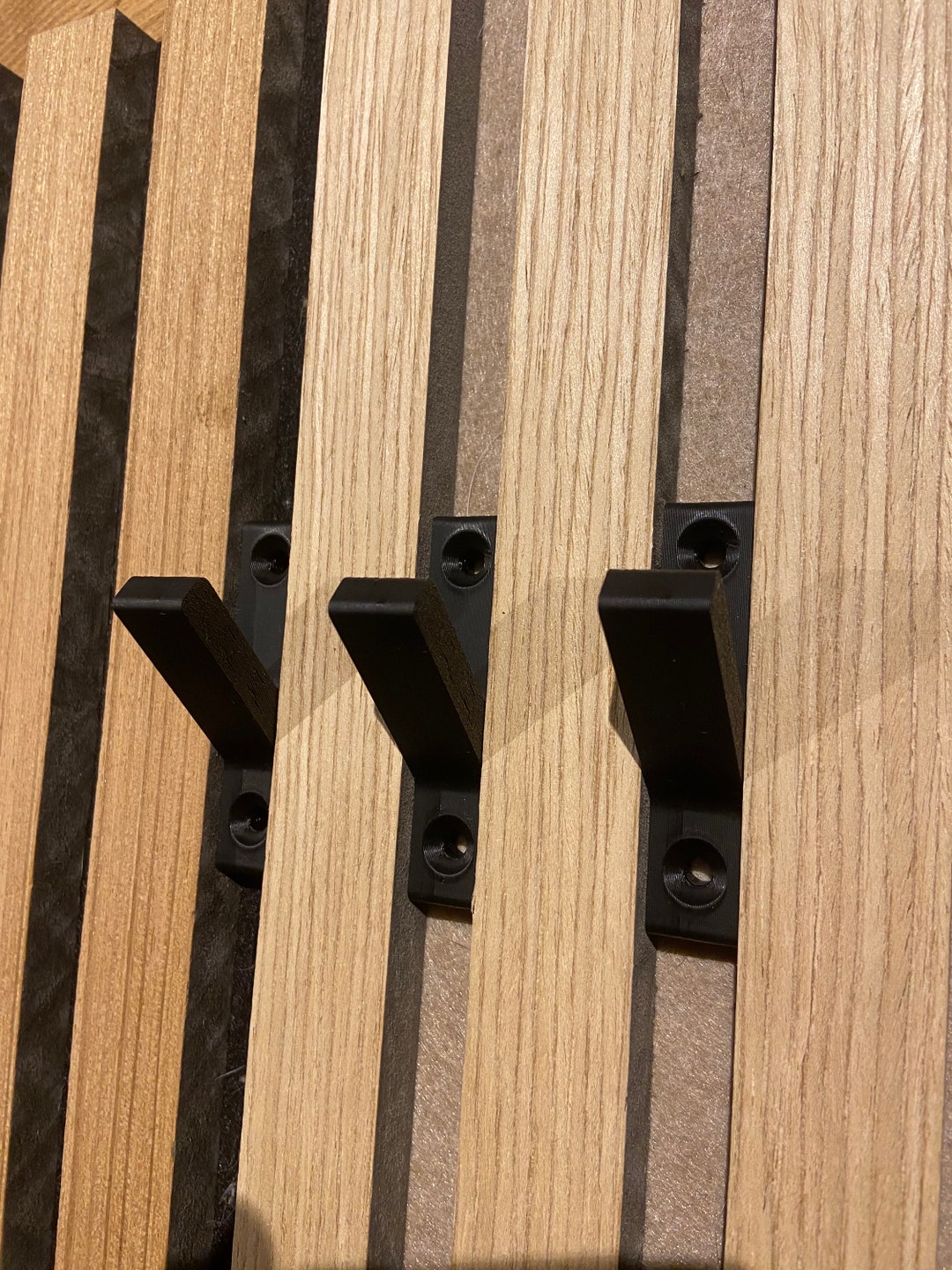 3 x Garderobenhaken Akustikpaneele | Breite 12mm / 14mm Einzel - Haken ...