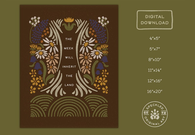 FLORAL SCRIPTURE ART Boho Christian Art Bible Boho Scripture Wall Art ...