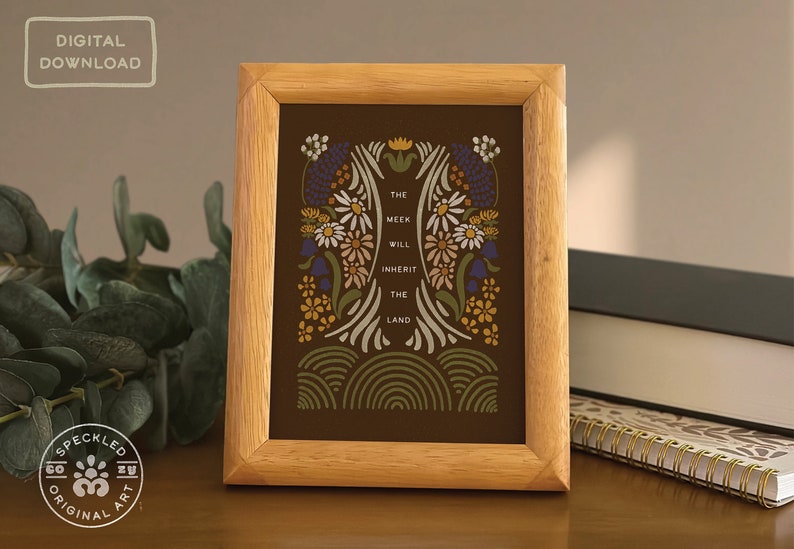 FLORAL SCRIPTURE ART Boho Christian Art Bible Boho Scripture Wall Art ...