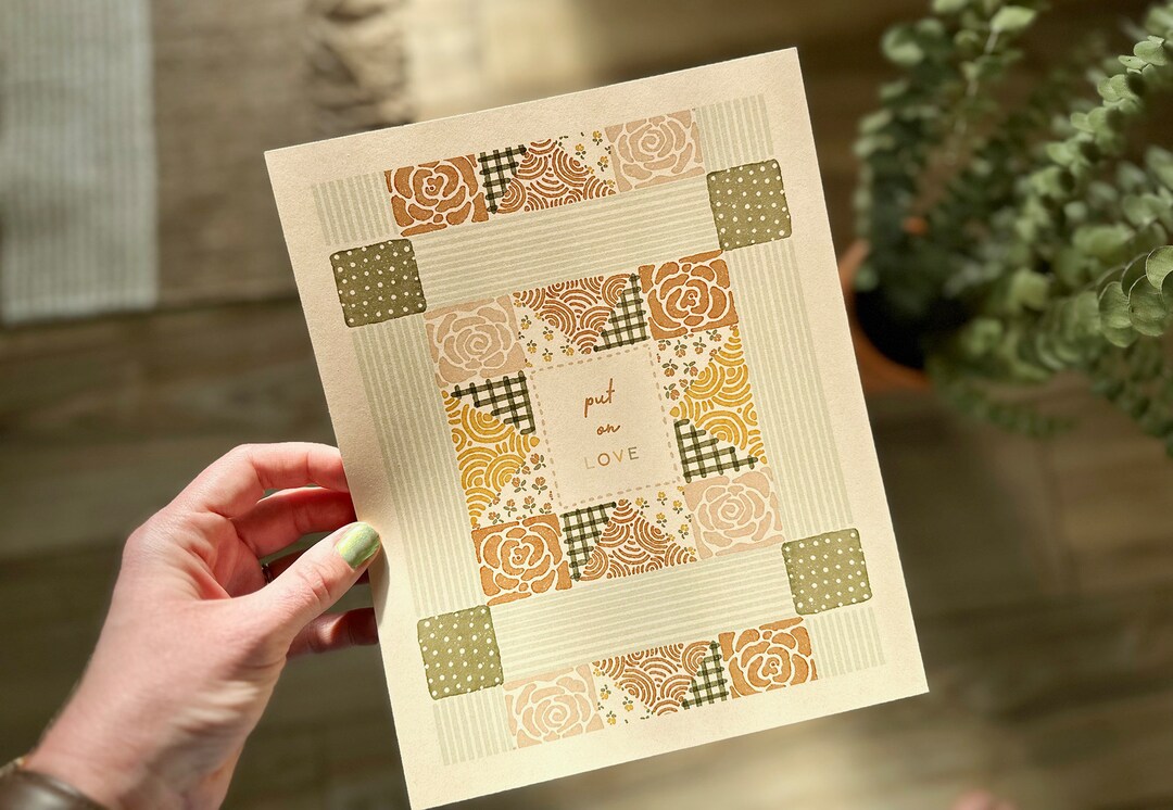 PATCHWORK SCRIPTURE ART Christian Quilt Wall Art Aesthetic Christian ...