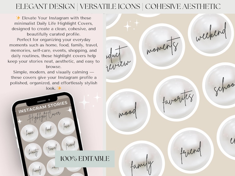 30 Instagram Highlight Covers, Social Media Daily Life Travel Icons, IG ...