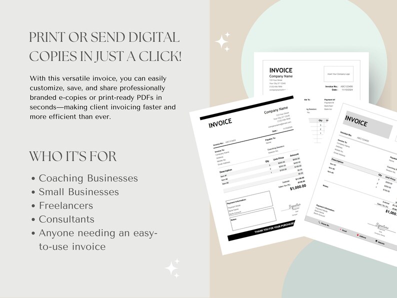 Invoice Template Excel | Receipt Template | Invoice Maker | Editable ...