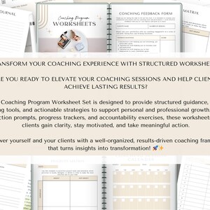 Coaching Worksheets for Coaching Business | Client Session Tracker ...