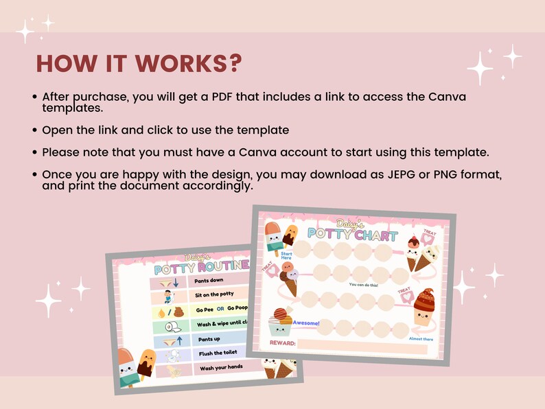 Editable Potty Training Chart | Printable Potty Chart | Toilet Training ...