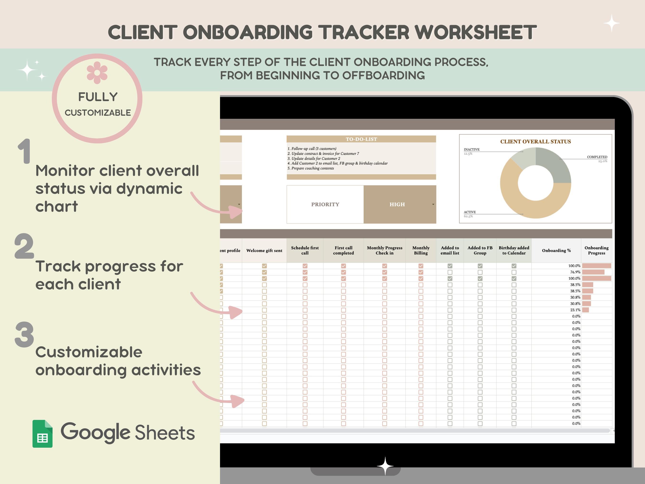 Client Onboarding Tracker for Coaches | Client Session Management ...