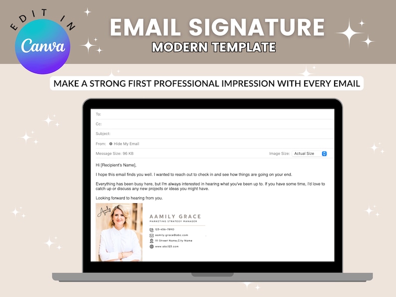 20 Professional Email Signature Templates With Photo | Outlook & Gmail ...