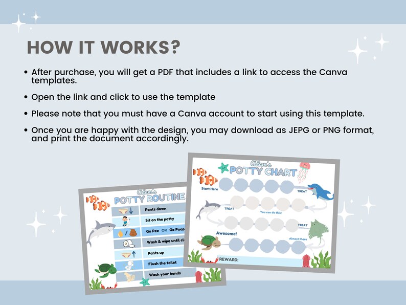 Editable Potty Training Chart | Potty Chart | Toilet Training Guide ...