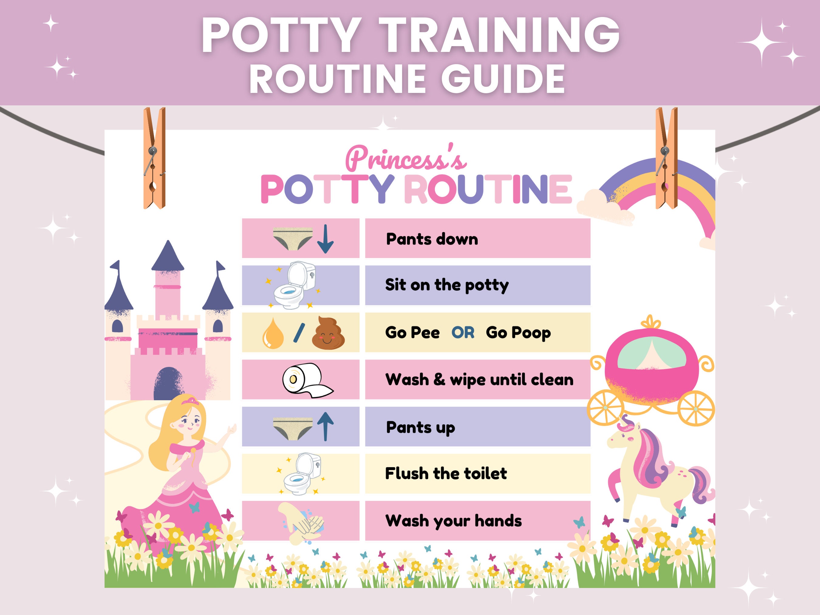 Editable Potty Training Chart Printable Potty Chart Toilet Training ...