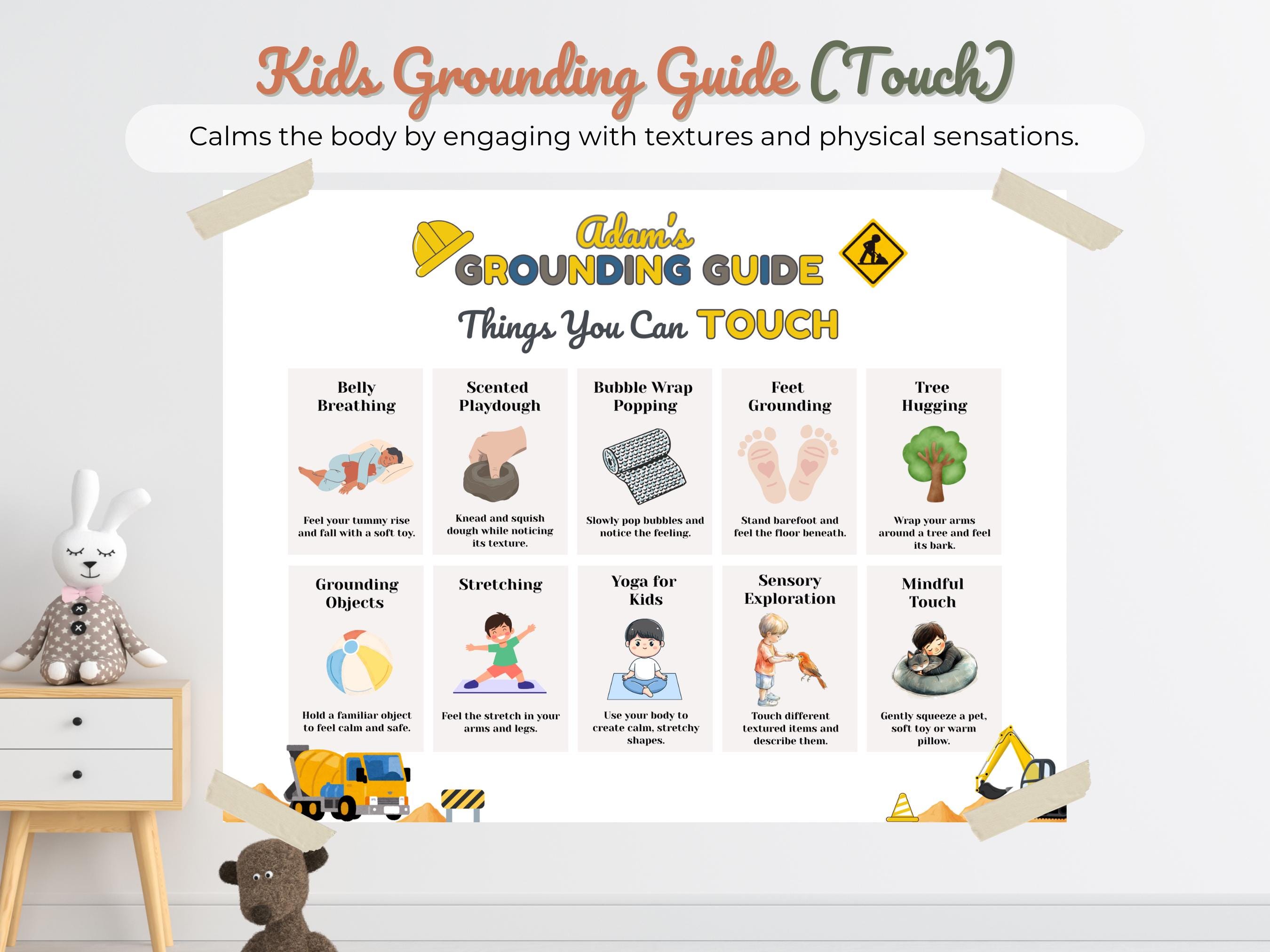 Kids Grounding Technique Tracker: Calming Coping Skills (printable ...