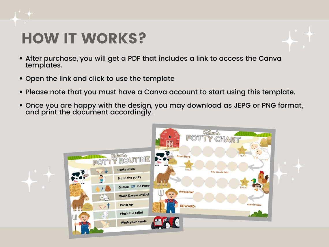 Editable Potty Training Chart | Printable Potty Chart | Toilet Training ...