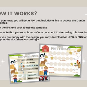 Editable Potty Training Chart | Printable Potty Chart | Toilet Training ...