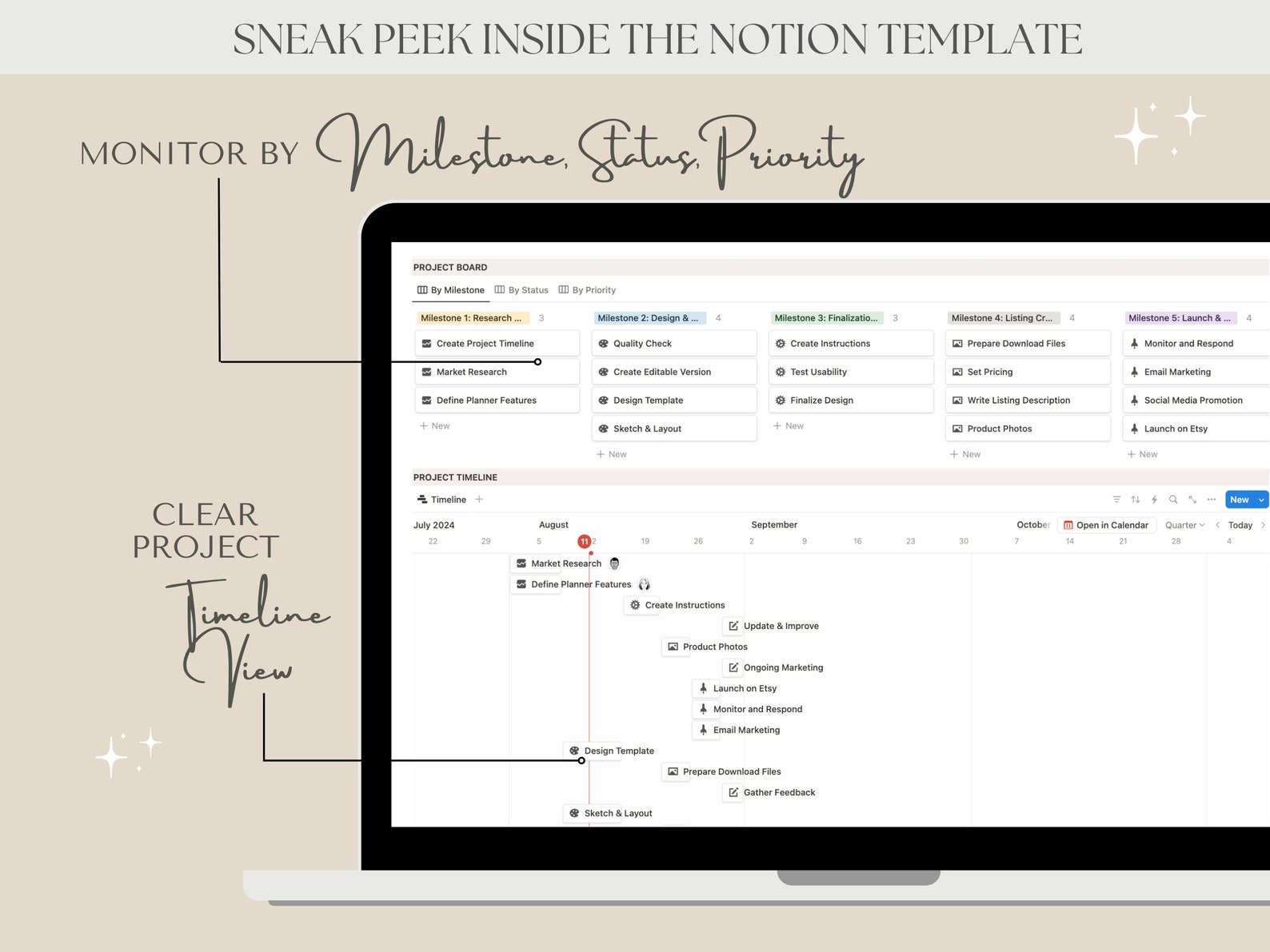Notion Project & Task Management Tracker | Business Management Template ...