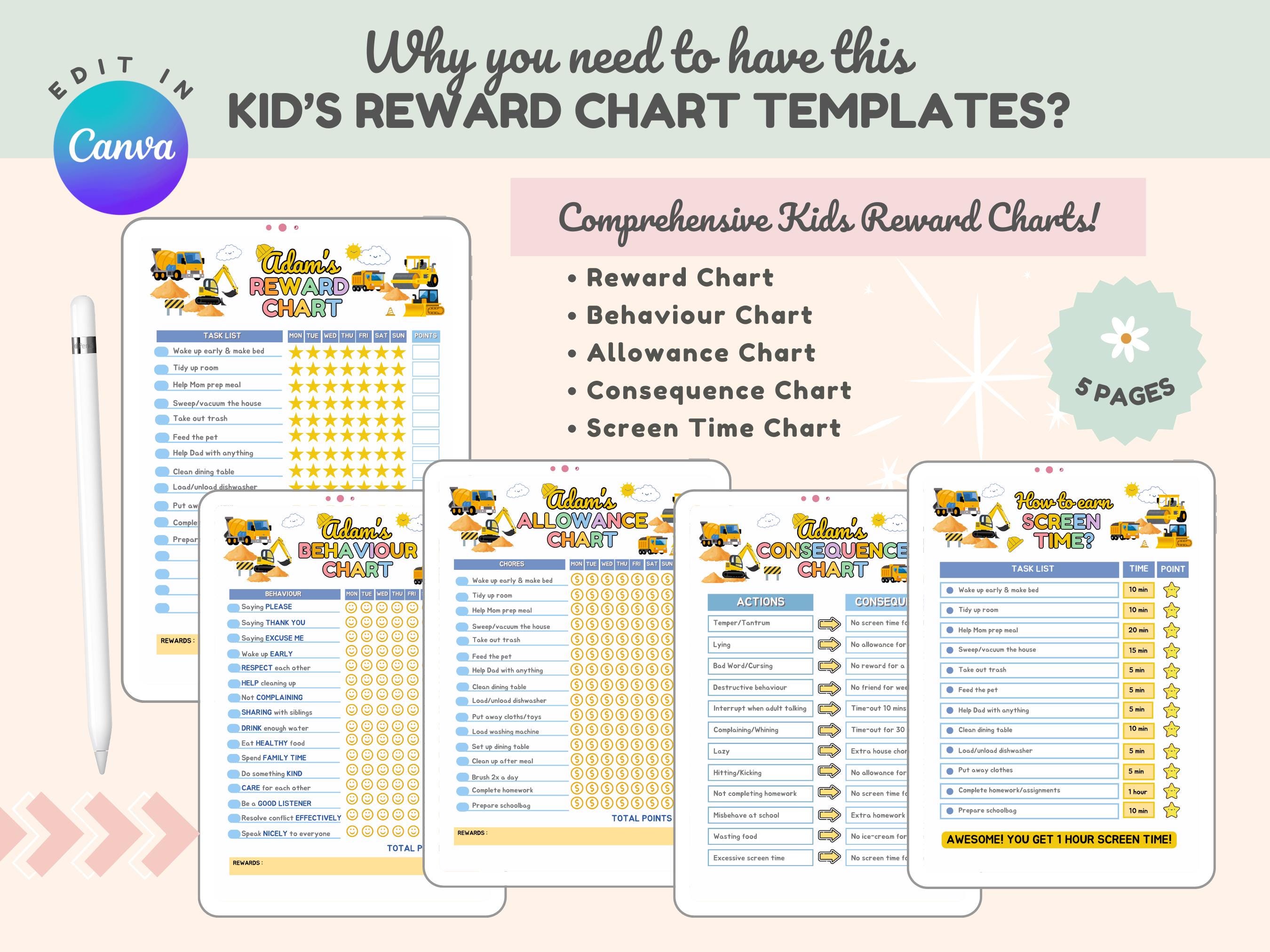 Positive Discipline Support Chart | Restorative Practice | Screen Time ...