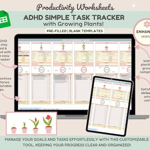 ADHD Task Tracker Spreadsheet | Task Management | Task Planning ...