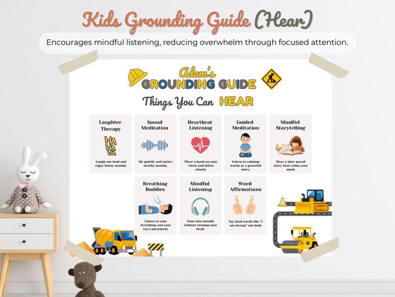 Kids Grounding Technique Tracker: Calming Coping Skills (printable ...