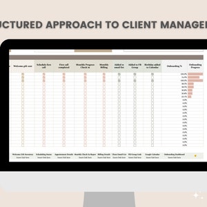 Customer Onboarding Tracker Client Session Management Onboarding Checklist Google Sheets & Excel ...