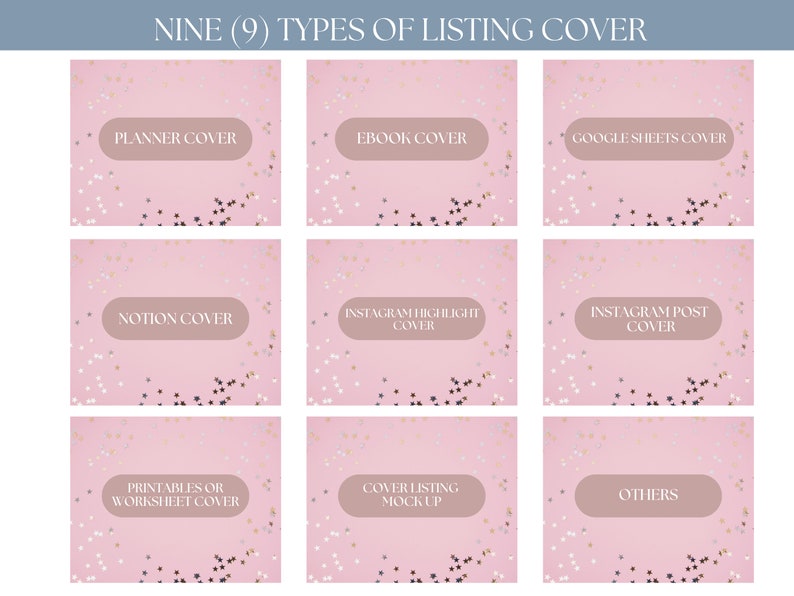 100+ Ultimate Etsy Cover Listing Mockup Bundle | Canva Templates for ...