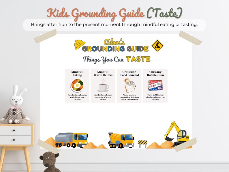 Kids Grounding Technique Tracker: Calming Coping Skills (printable ...