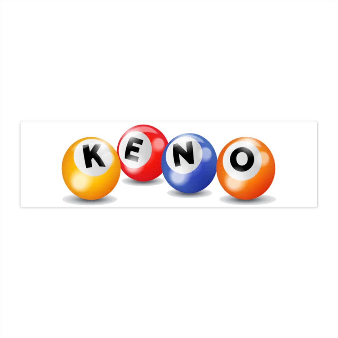 Keno Bumper Stickers - Fun Car Decals for Gamers and Lottery Fans ...