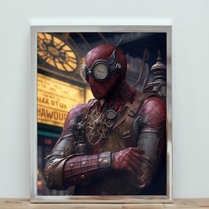 Spiderman Steampunk Digital Artwork | Artwork as Download | Large Print ...
