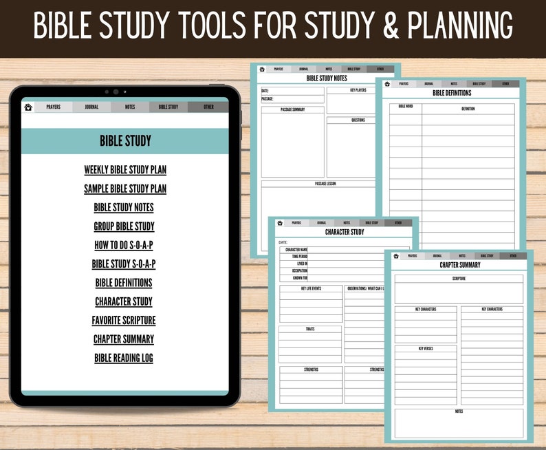 Complete Faith Bundle: Prayer Journal, Printable Bible Study Guide ...