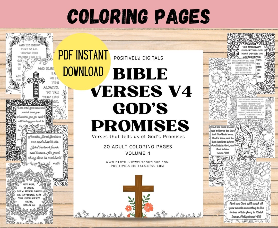 Bible Verse Coloring Book, Printable Bible Verse Coloring Pages ...