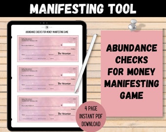 Abundance Checks - Etsy