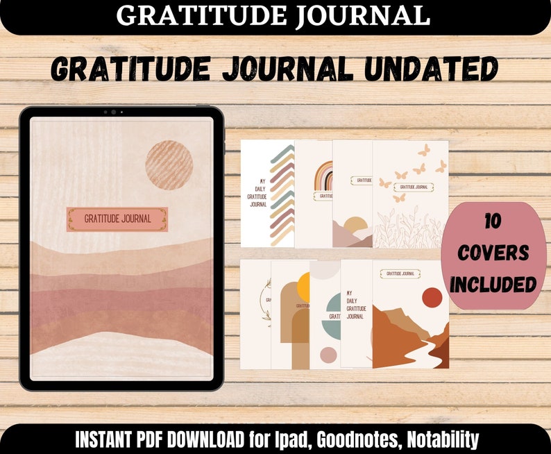 Digital Gratitude Journal, Goodnotes Journal, Daily Gratitude Journal ...