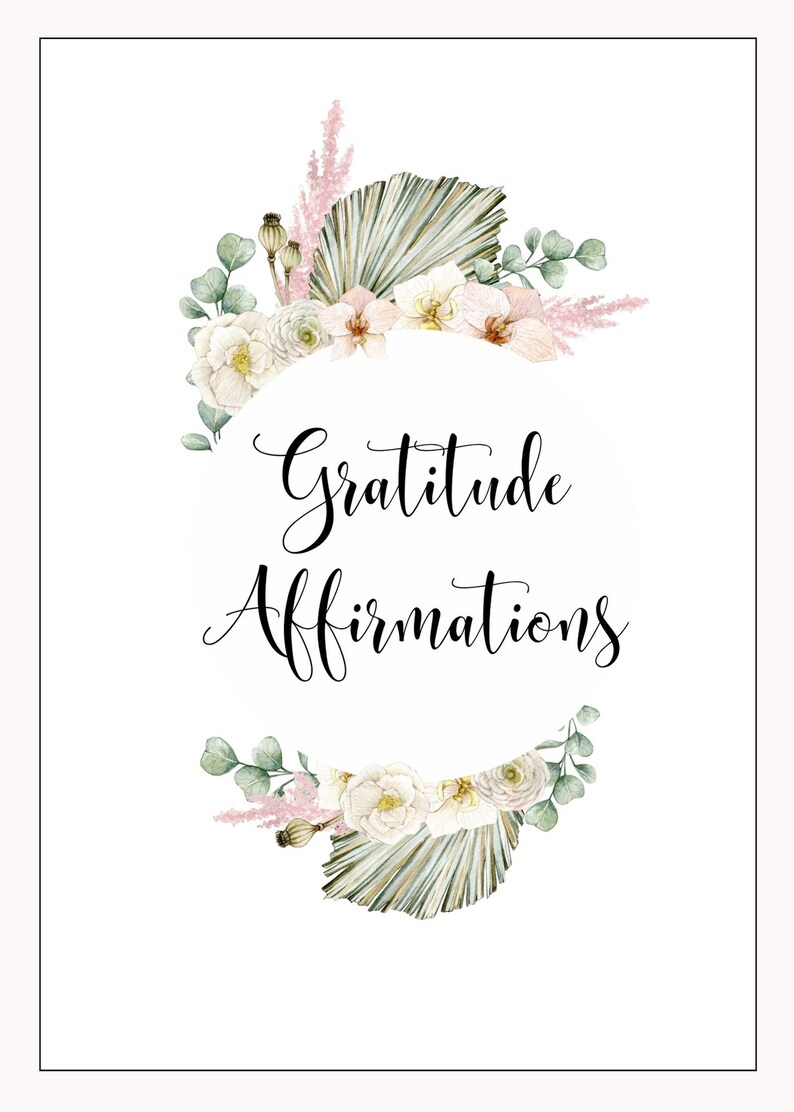Boho Affirmations Card Deck, Printable Affirmations, Printable ...