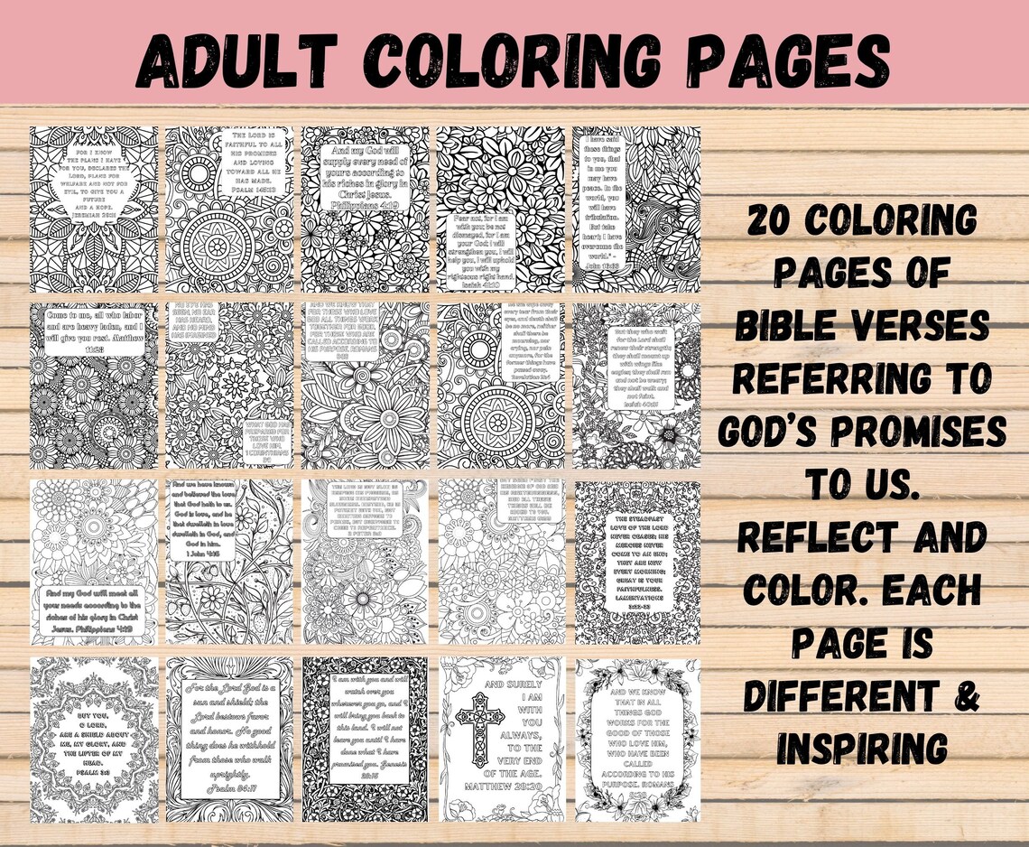 Bible Verse Coloring Book, Printable Bible Verse Coloring Pages ...