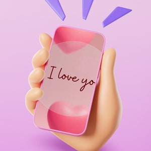 I Love You Digital Video Card, Love for Her. Gift for Him, Love Video ...