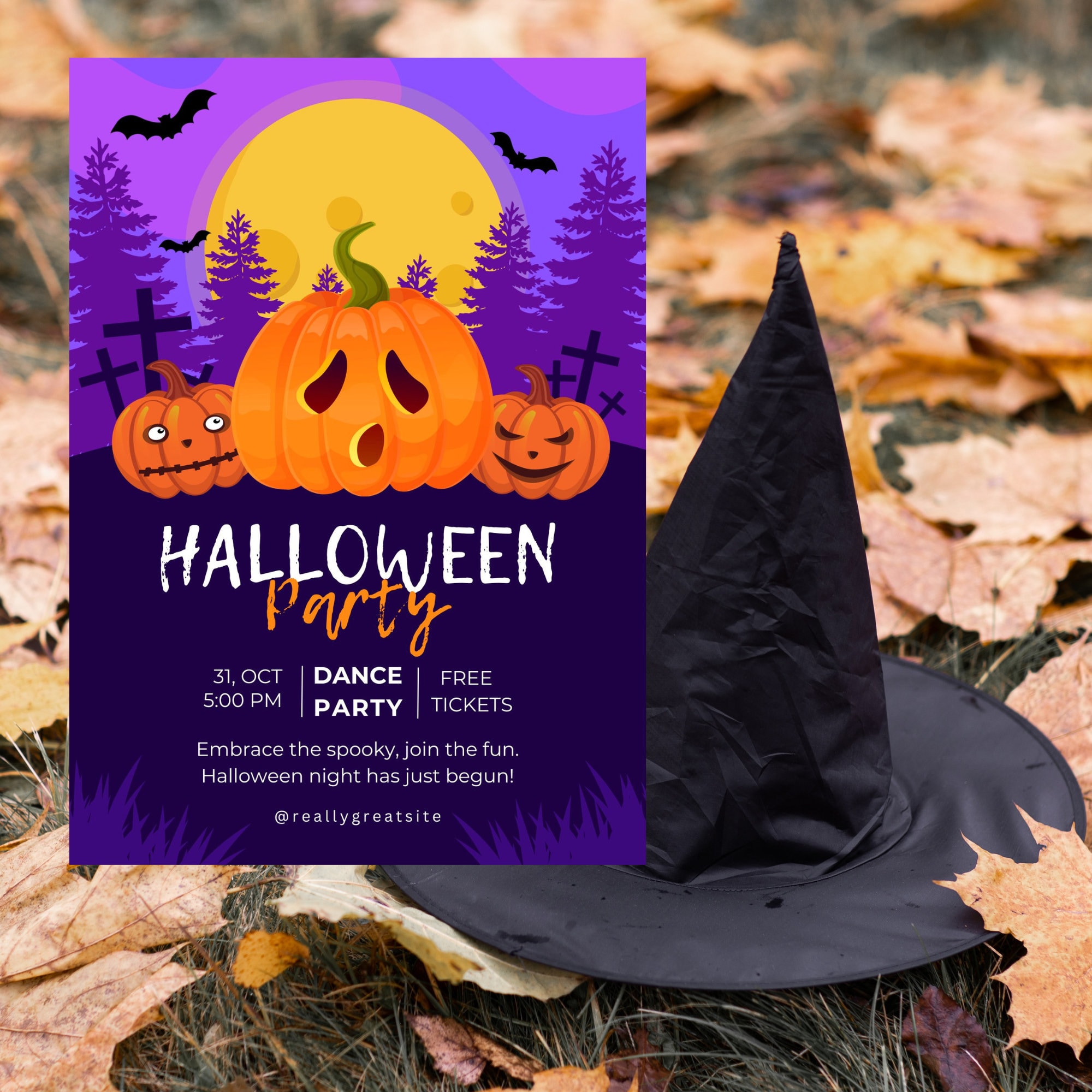 Editable Halloween Party Invitation, Instant Download, Halloween Party ...