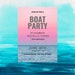 Yacht Invitation, Yacht Party Invite, Boat Party Invitation, Instant ...