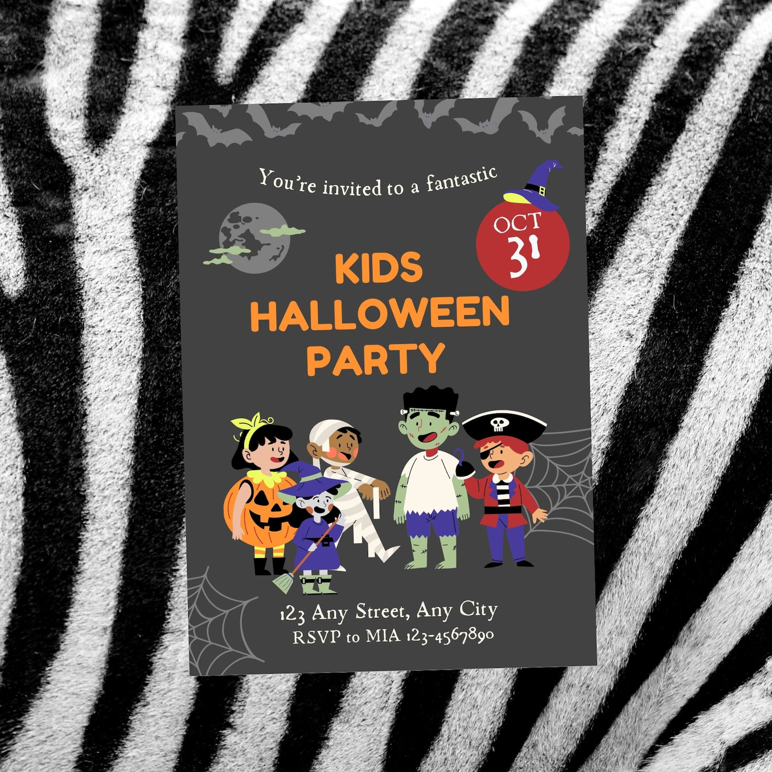 Editable Halloween Party Invitation, Instant Download, Halloween Party ...