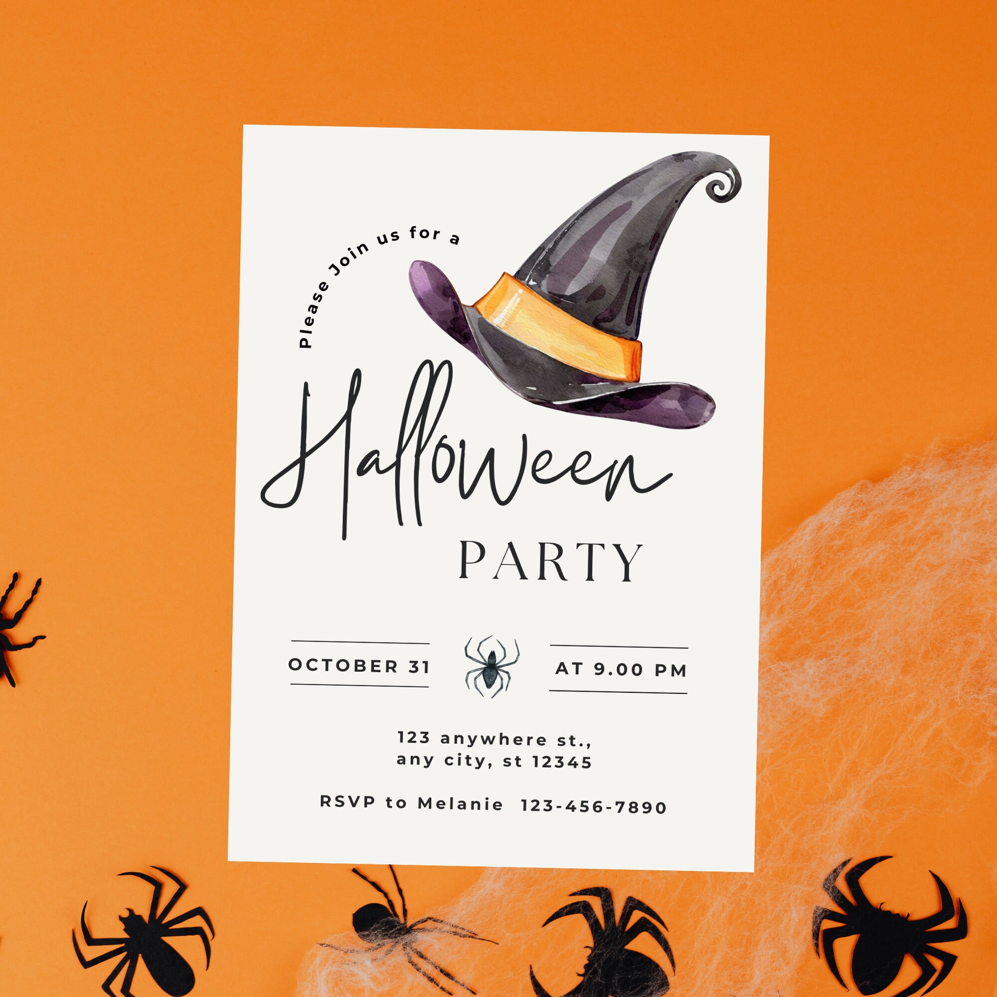 Editable Halloween Party Invitation Instant Download - Etsy