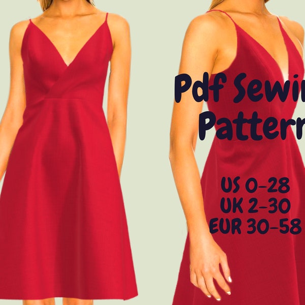 V Neck Dresses - Etsy