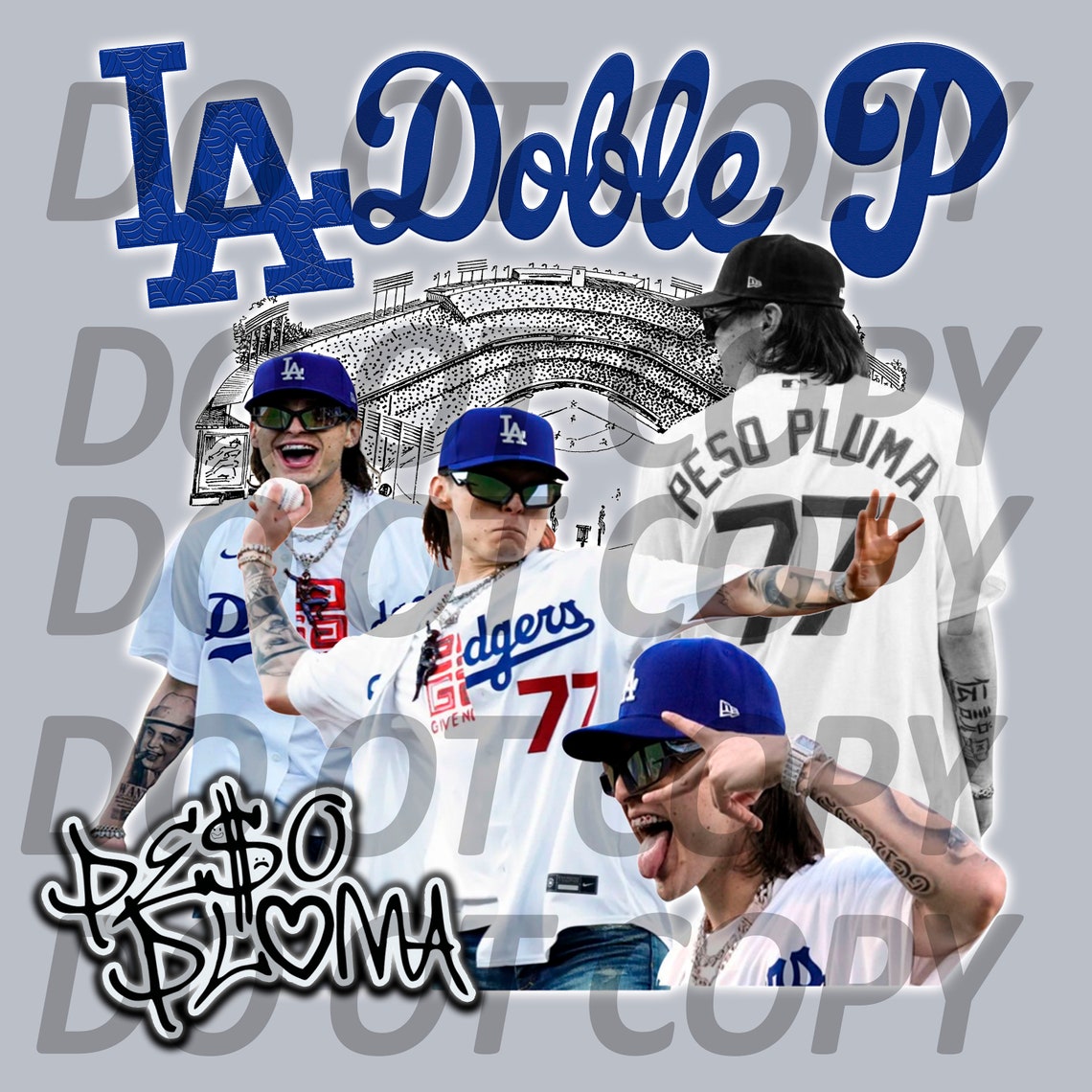 LA Peso Pluma Png,peso Pluma Baseball, Peso Pluma Png,peso Pluma ...