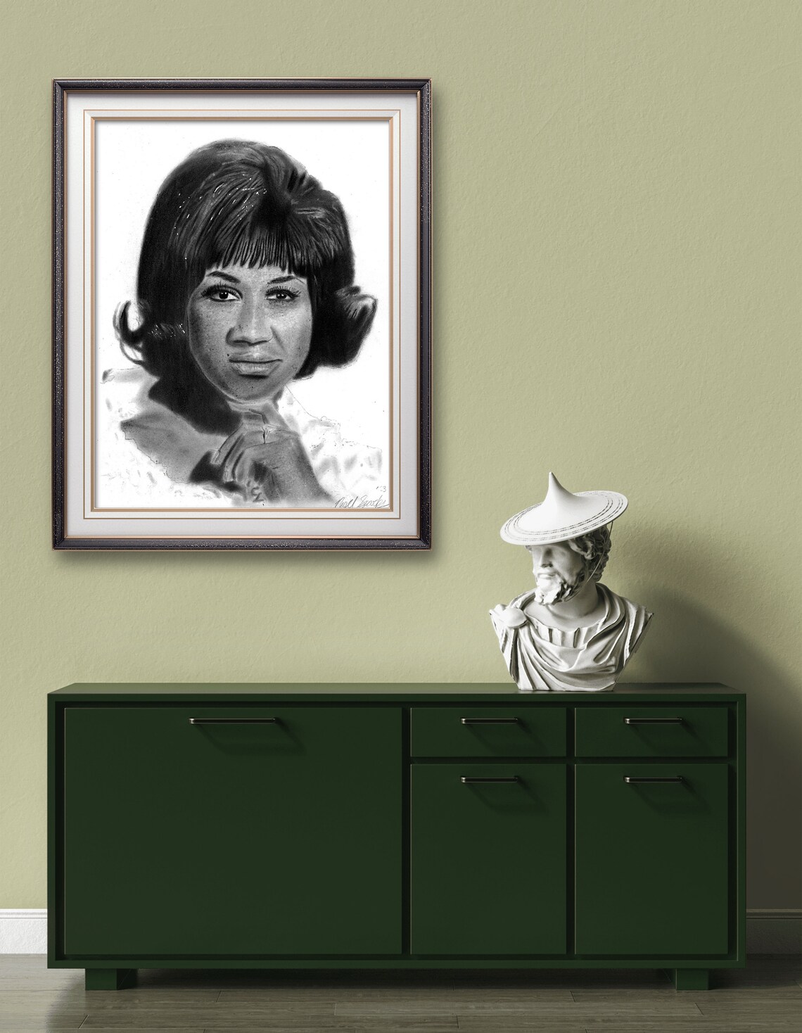 Aretha Franklin, Drawing, RESPECT, Queen of Soul, Marvelous 1968 ...