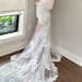 Scallop Lace Embrodiered Trim Tulle Detachable Wedding Train, Beltless ...